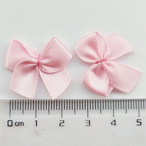 30 Mini Satin Ribbon Bows Mini 1 X3/4 Appliques - Etsy
