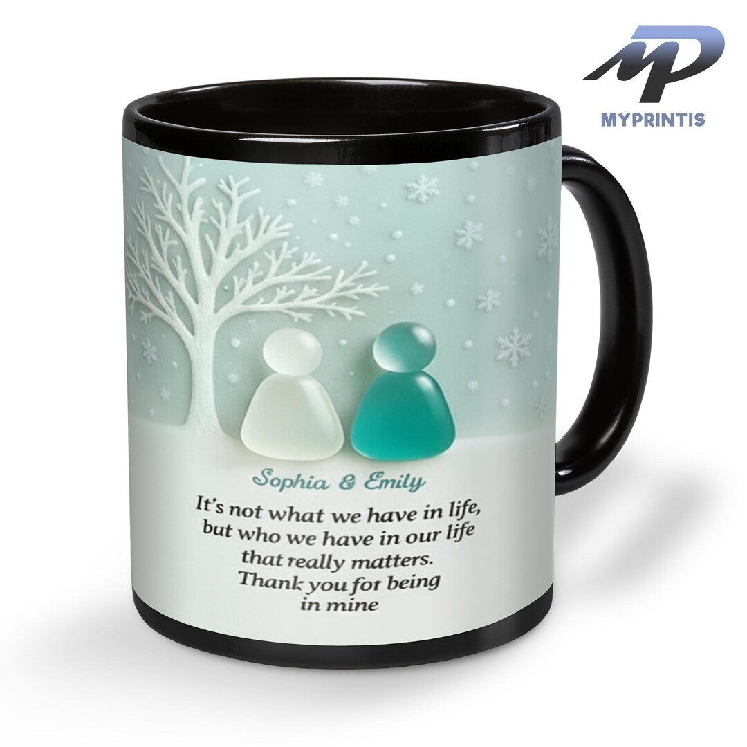 Custom Friendship Sea Ceramic Mug, Best Friend Gift, Personalized ...