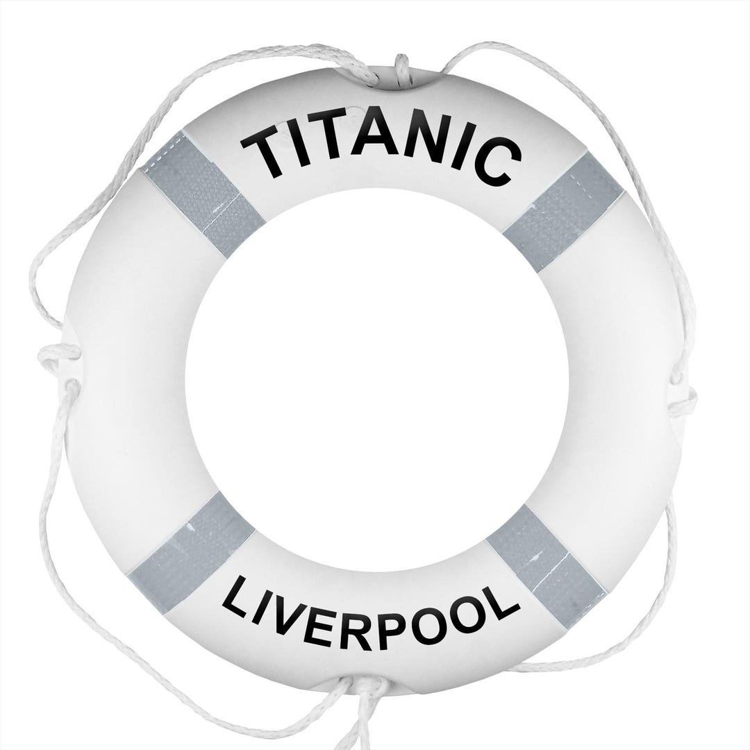 Personalized Life Ring Preserver White Lifebuoy: Handcrafted Nautical ...