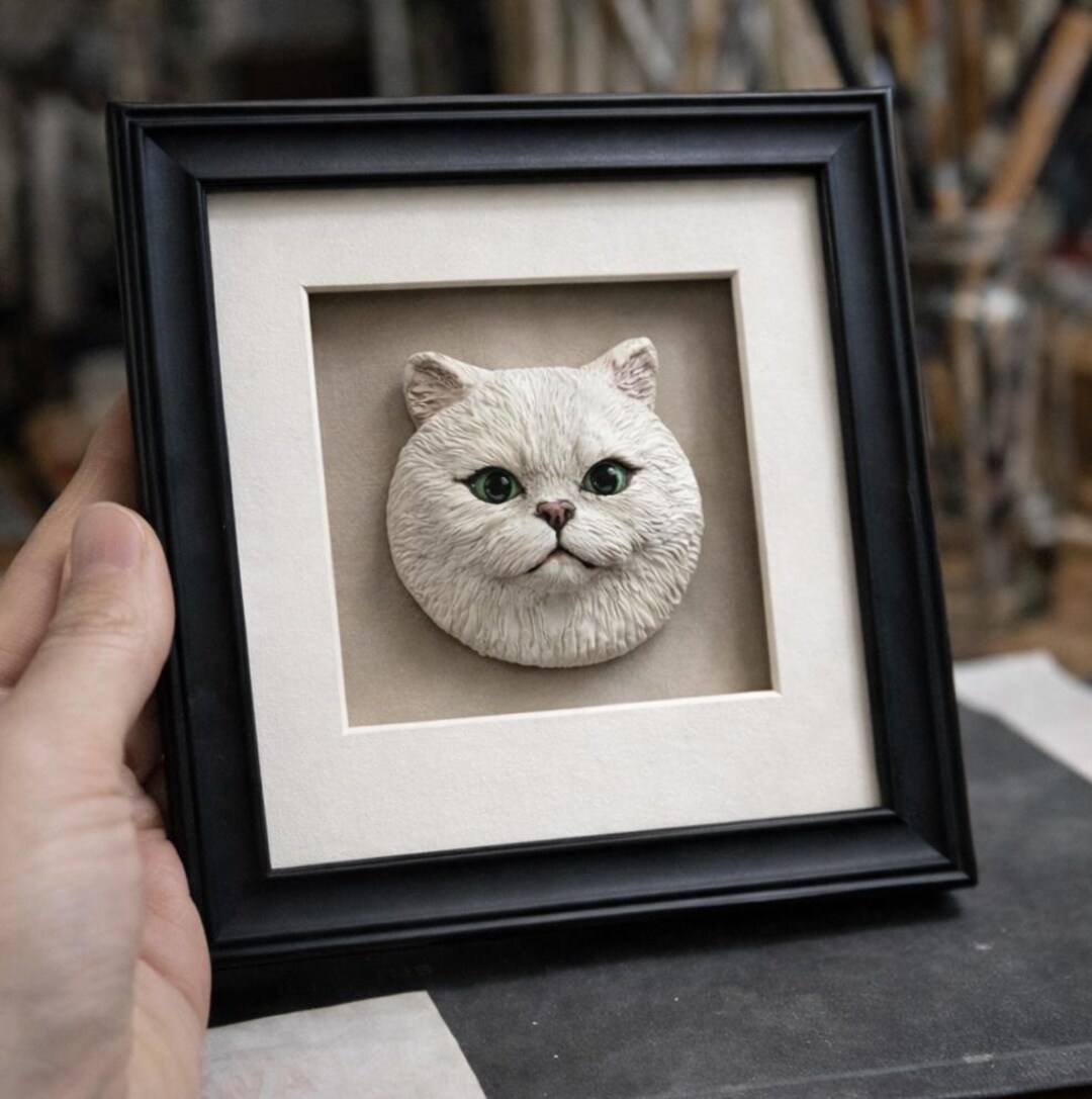 Personalized Cat Figurine – Custom Pet Sculpture From Photo, Cat ...