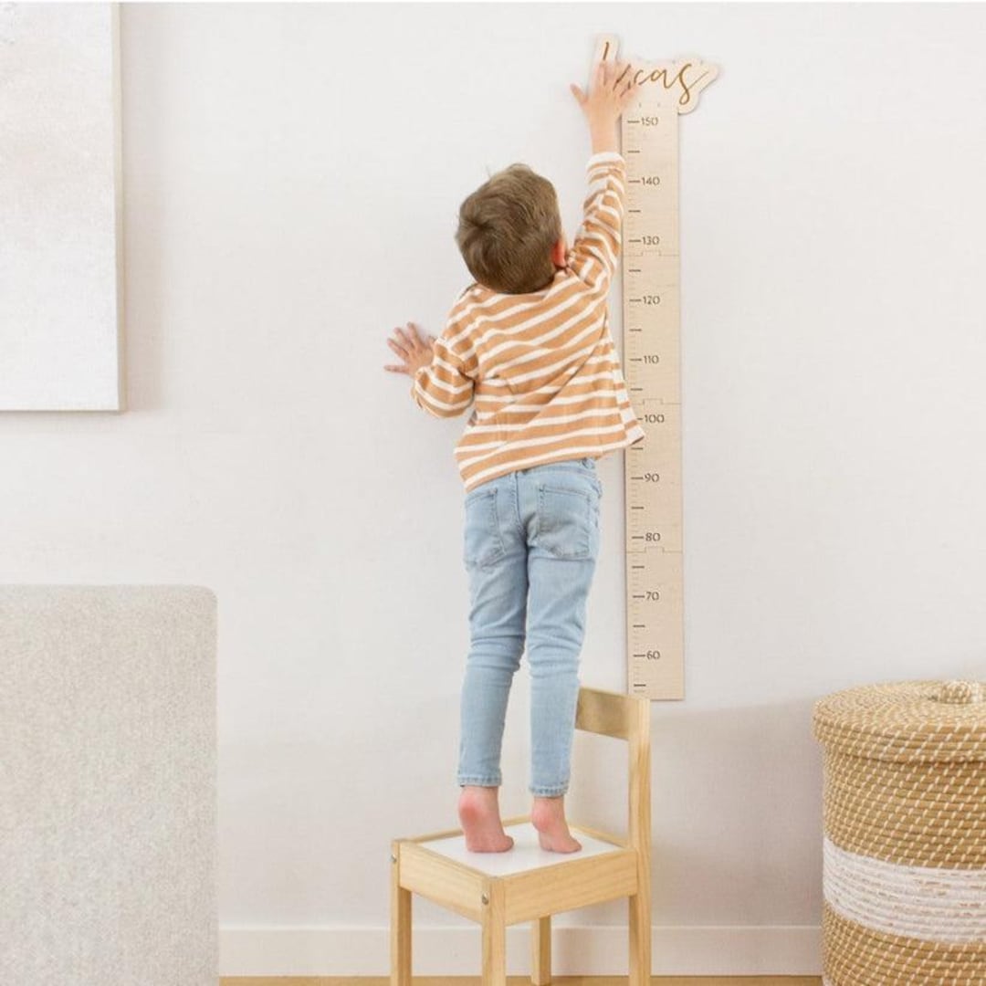 Wooden Kids Height Chart: "measure Me" Wall Decor Keepsake - Etsy