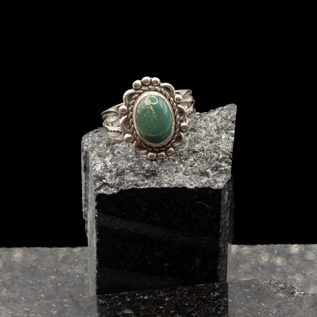 Bell Trading Post Sterling Silver Turquoise Ring, 70s Navajo Boho - Etsy