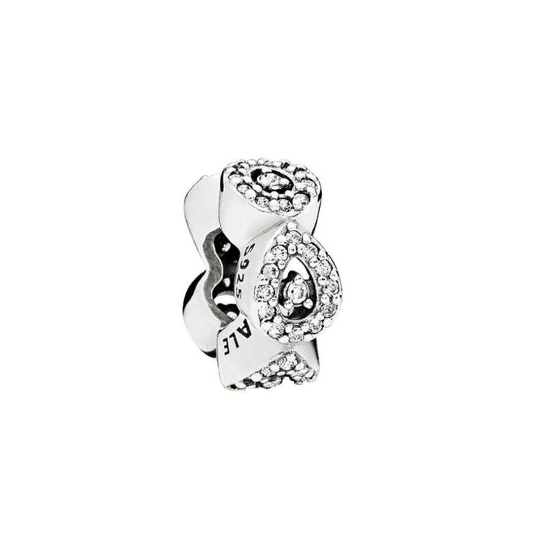 Pandora Sterling Silver Cascading Glamour Spacer, Clear - Etsy