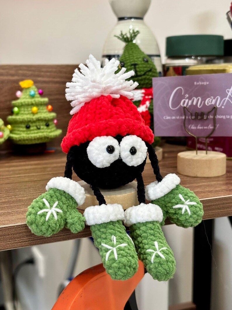 Christmas Soot Sprite Crochet - Cute Crochet Animal Gift for Christmas ...