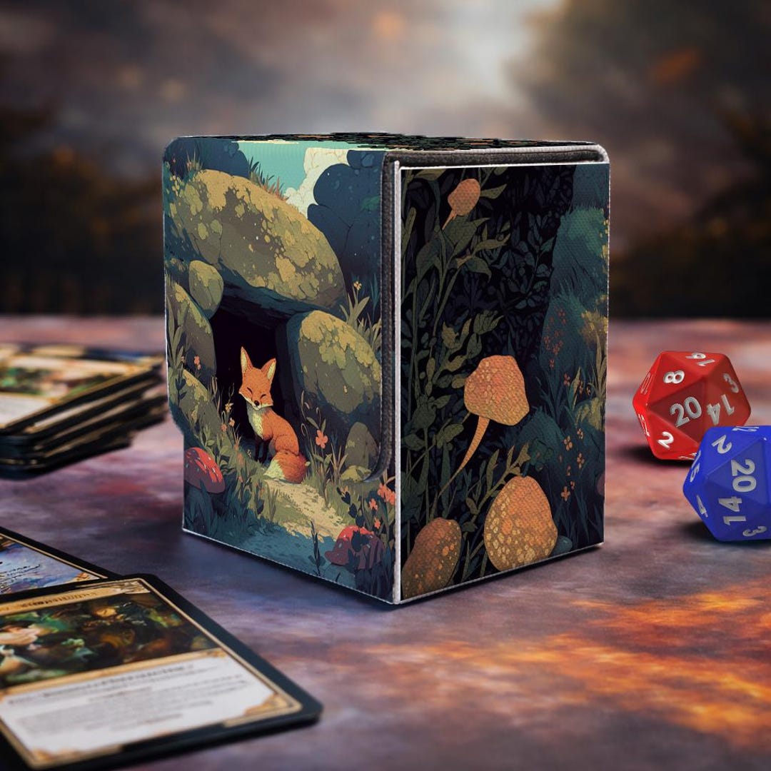 MTG Deck Box, Fox Den Retreat, Commander Storage for Magic the ...