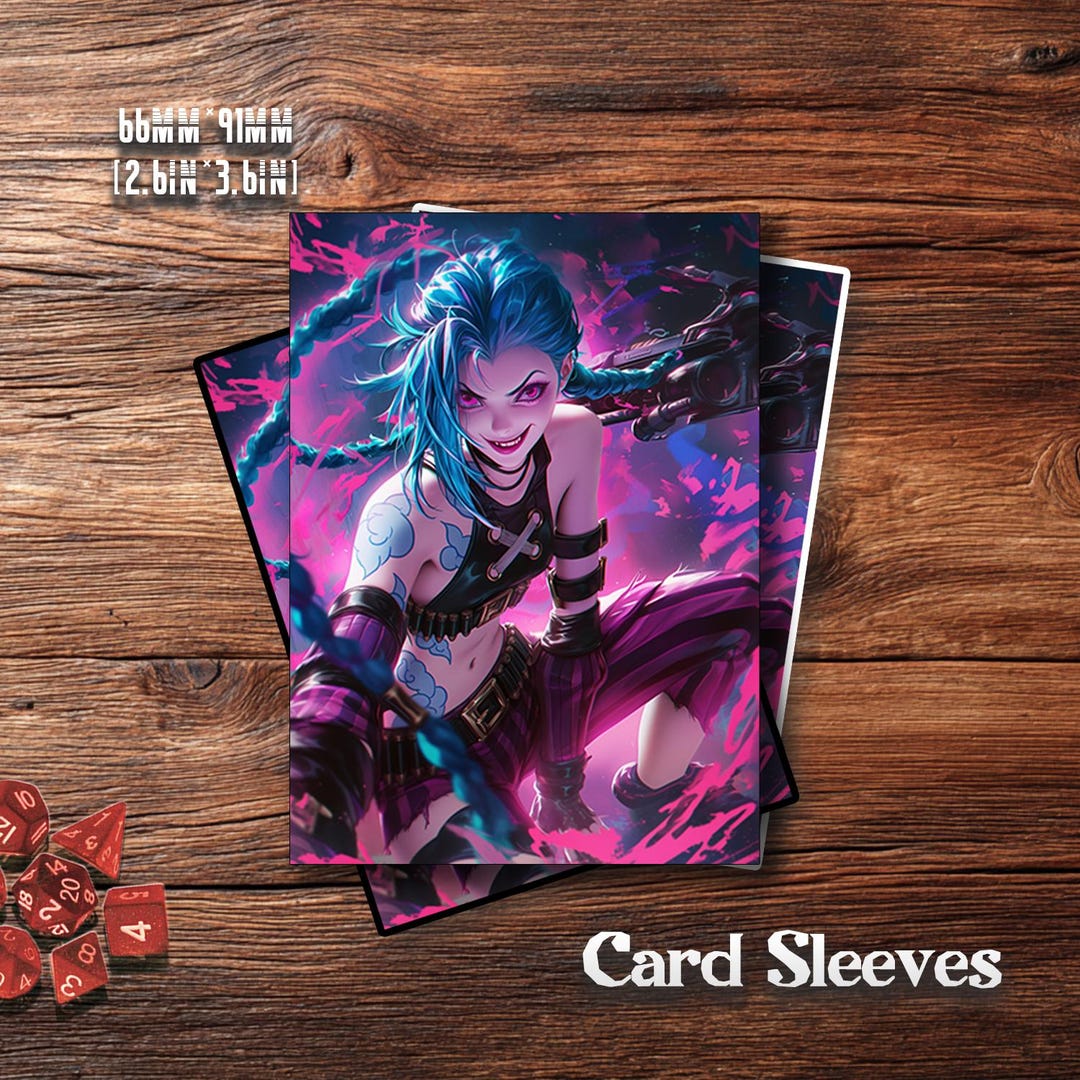 Riftbound Sleeves, Neon Jinx Mad, TCG Card Sleeves – Protect Your Cards ...