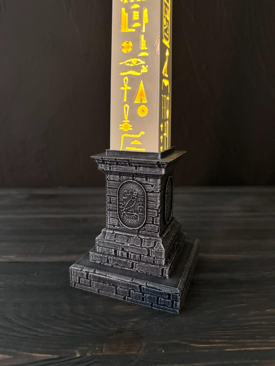 Glowing Egyptian Obelisk Decor, LED Night Light, Ancient Egypt Monolith ...