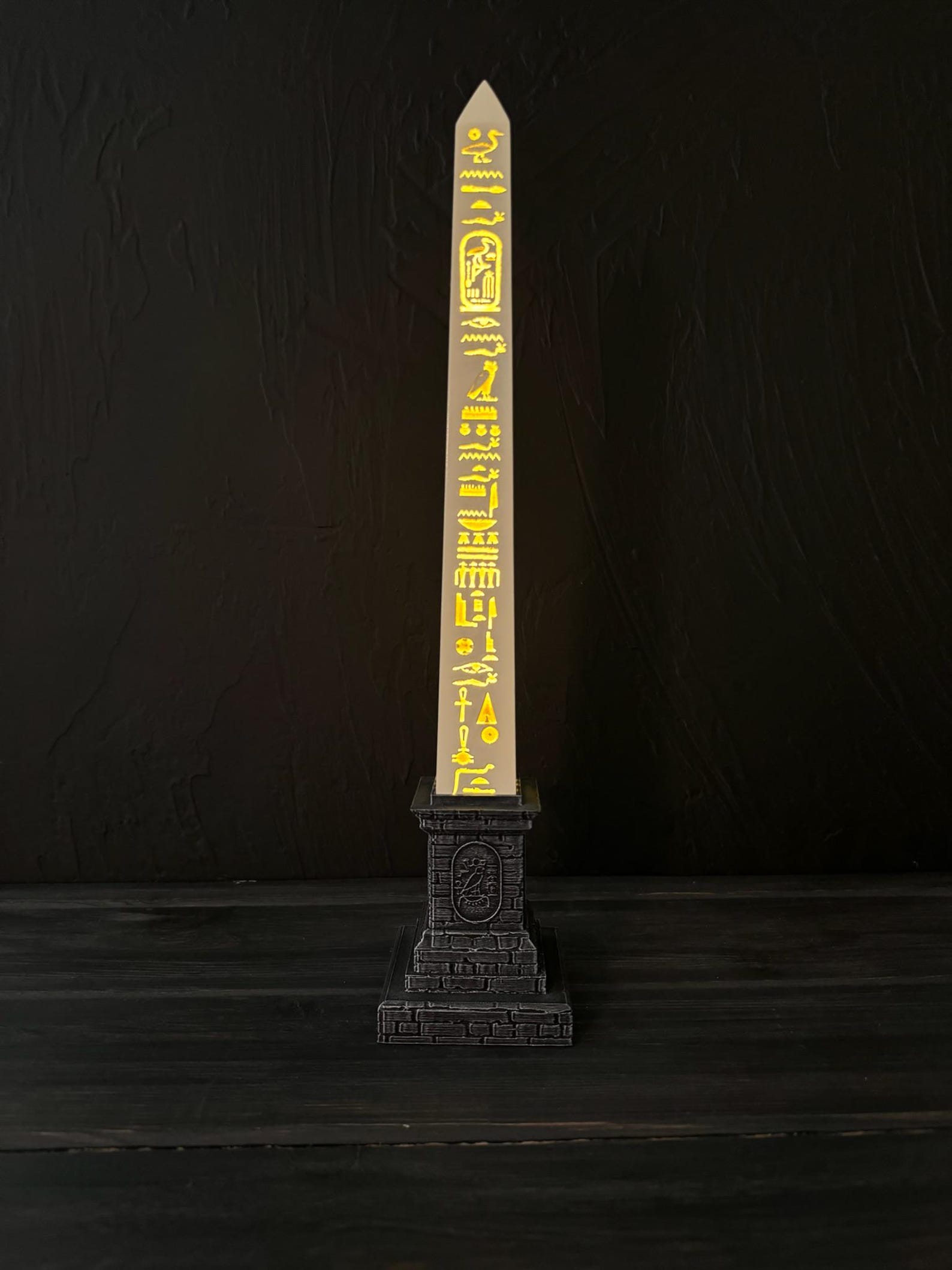 Glowing Egyptian Obelisk Decor, LED Night Light, Ancient Egypt Monolith ...
