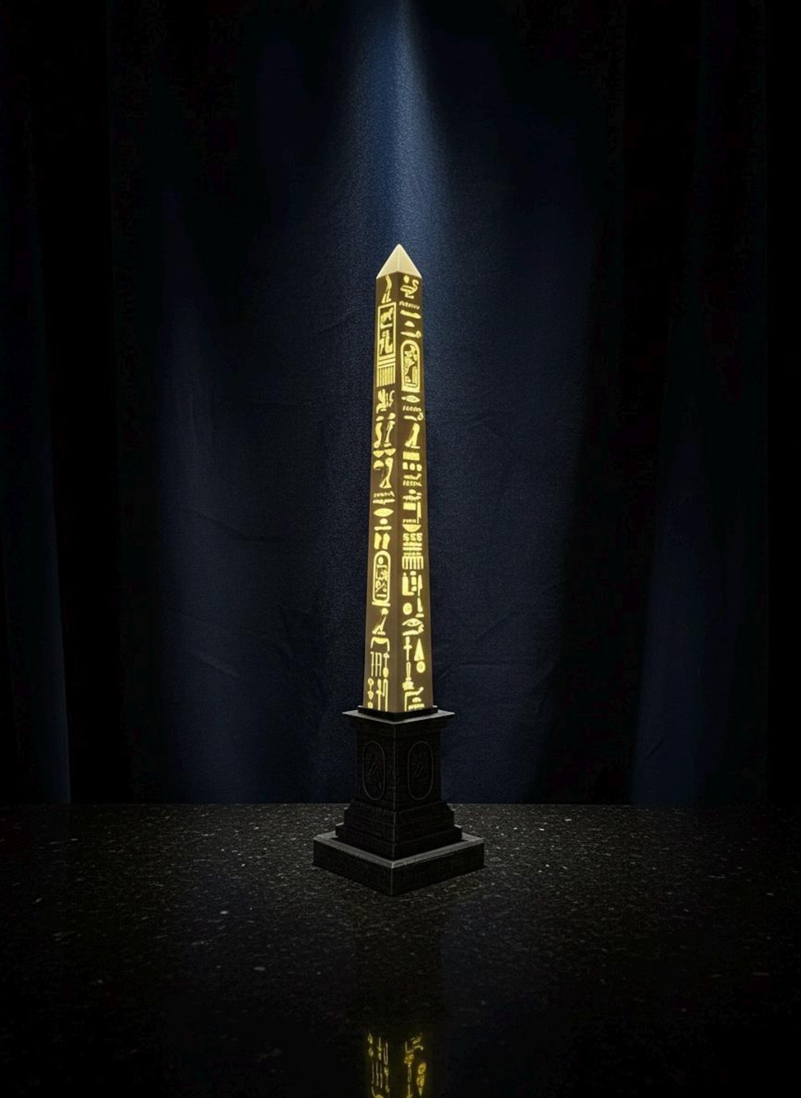 Glowing Egyptian Obelisk Decor, LED Night Light, Ancient Egypt Monolith ...
