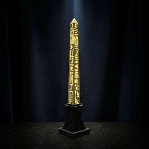 Glowing Egyptian Obelisk Decor, LED Night Light, Ancient Egypt Monolith ...