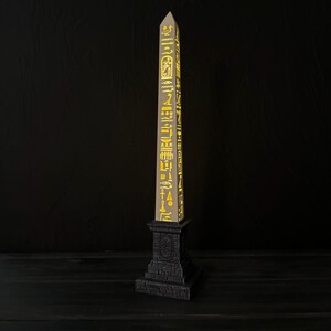 Glowing Egyptian Obelisk Decor, LED Night Light, Ancient Egypt Monolith ...
