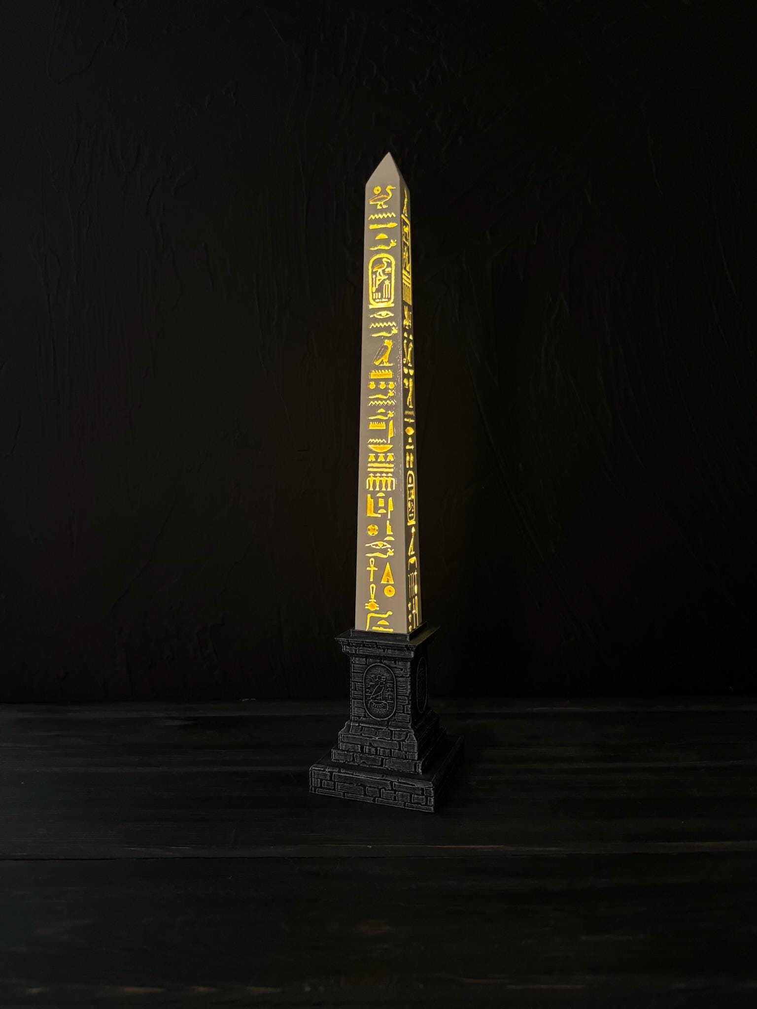 Glowing Egyptian Obelisk Decor, LED Night Light, Ancient Egypt Monolith ...