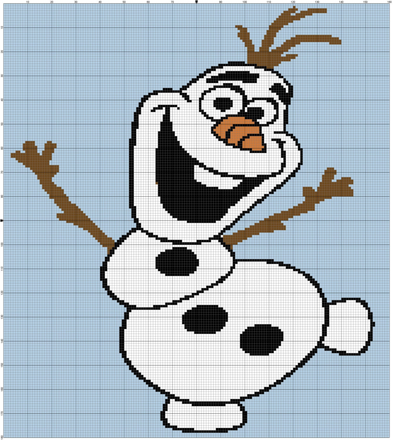 Olaf Crochet Afghan Pattern