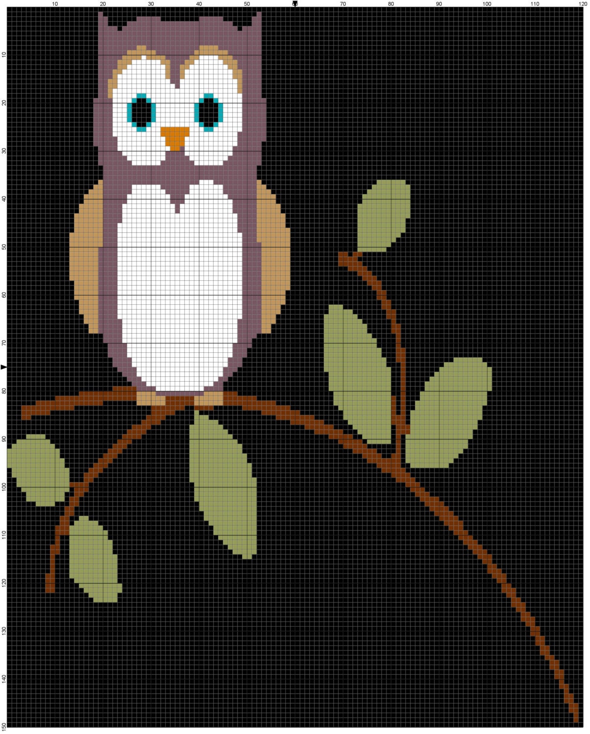 INSTANT DOWNLOAD Owl Afghan Crochet Pattern Graph - Etsy