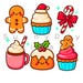 Kawaii Christmas Clipart: Pastel Gingerbread & Sweets (PNG JPG) - Etsy