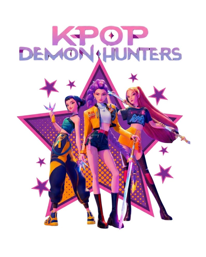 Kpop Demon Hunter PNG, Huntrix Saja Girls Anime Clipart, Movie Shirt ...