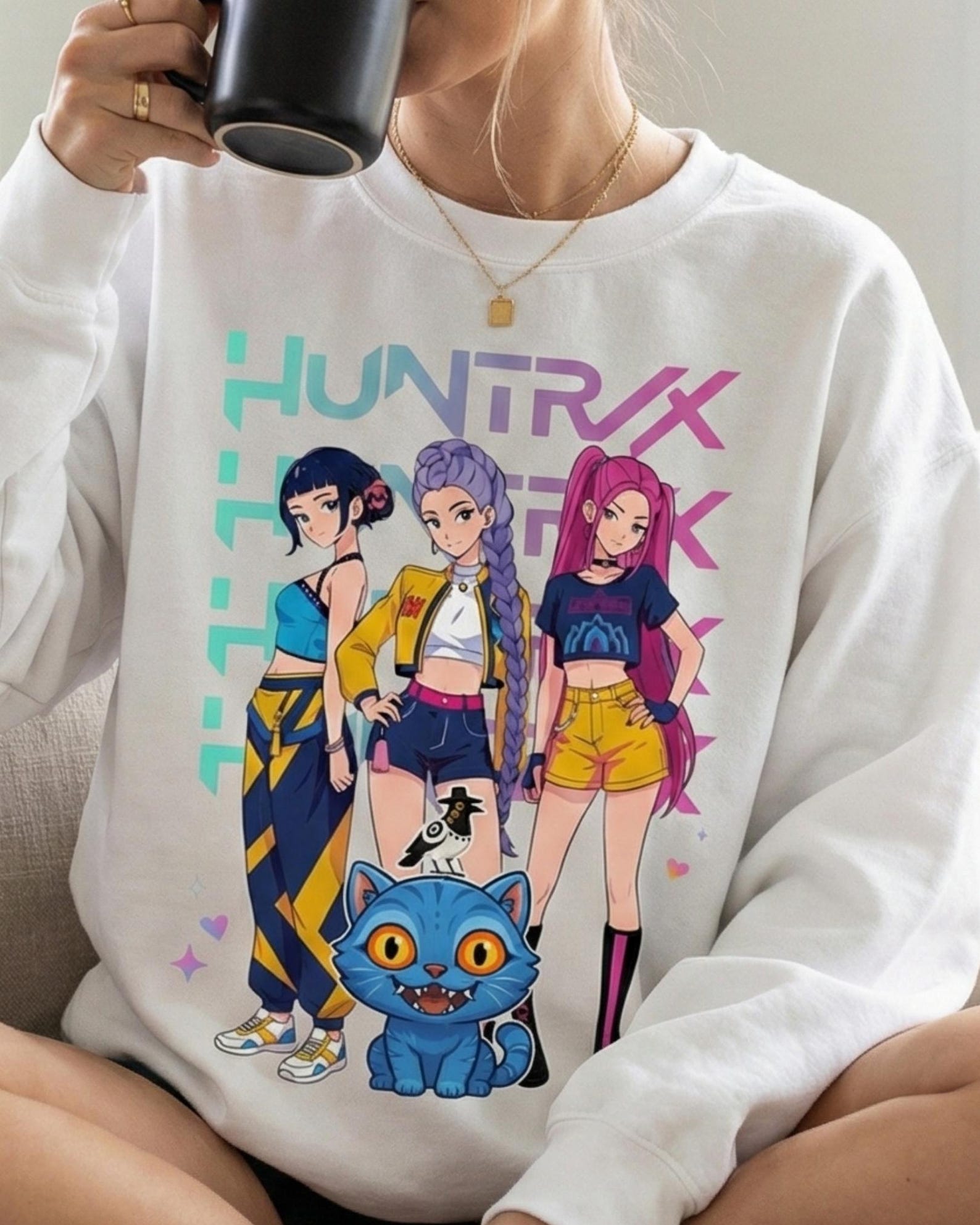 Kpop Demon Hunter Bundle PNG, Huntrix Saja Girls Boys Clipart, Girl ...