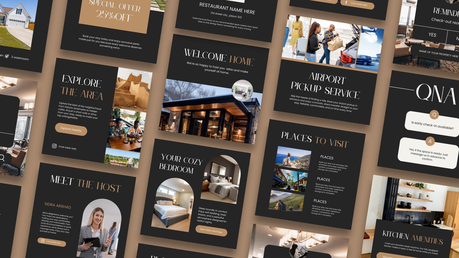 Airbnb Welcome Book Template, Airbnb Guest Book, Short Term Luxury ...