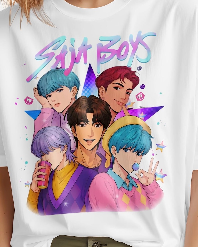 SAJA Boys Kpop Demon Hunters PNG Clipart, Sajaboys Band Merch, Anime ...
