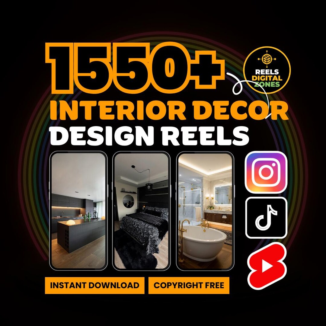 1550+ Interior Design Reels Bundle: Luxury Home Decor Reels Videos for ...