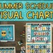 Kids' Summer Schedule Visual Charts With Chore Chart, Summer Activities ...
