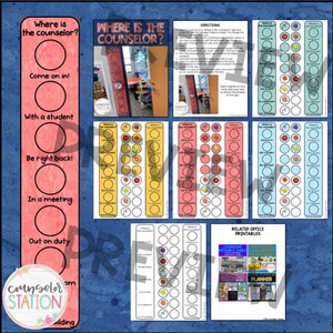 Where is the Counselor? Printable Office Door Signs for School ...