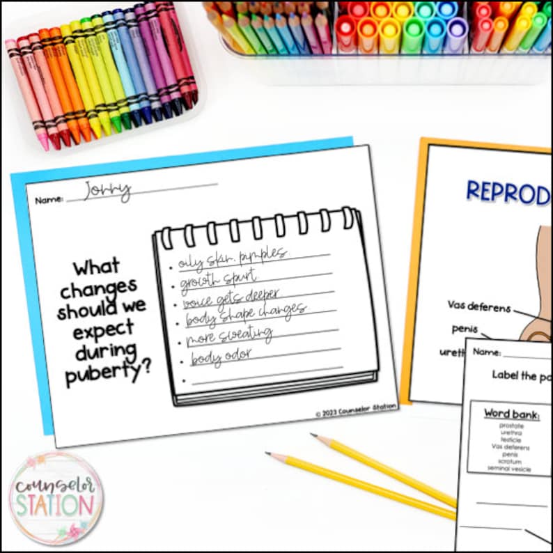 Puberty & Hygiene for Boys Health 3-lesson Digital Unit With Printable ...