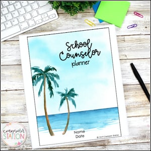School Counselor Planner and Binder - Printable, Editable, and Undated ...