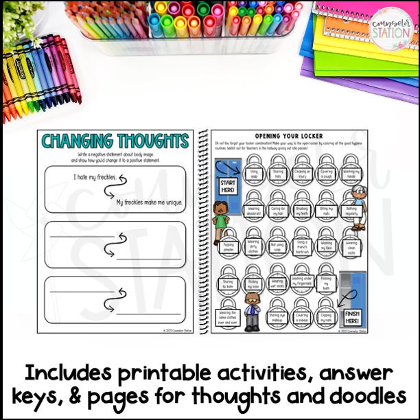 Puberty and Personal Hygiene Workbook for 4th, 5th, 6th Grade Girls ...