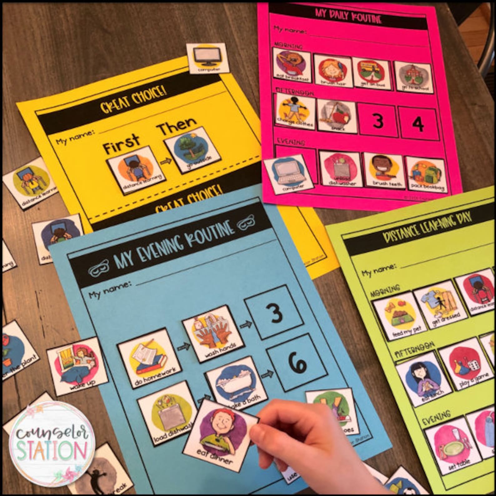 Visual Schedules for Homeschool and After-school Routines - Etsy