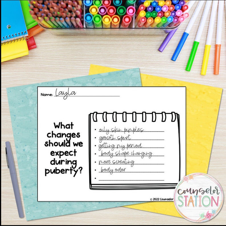 Puberty & Hygiene for Girls 3-lesson Digital Health Unit With Printable ...