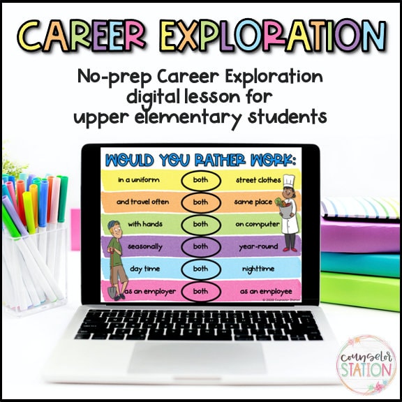 Career Exploration Digital Lesson for School Counseling - Etsy