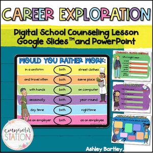 Career Exploration Digital Lesson for School Counseling - Etsy