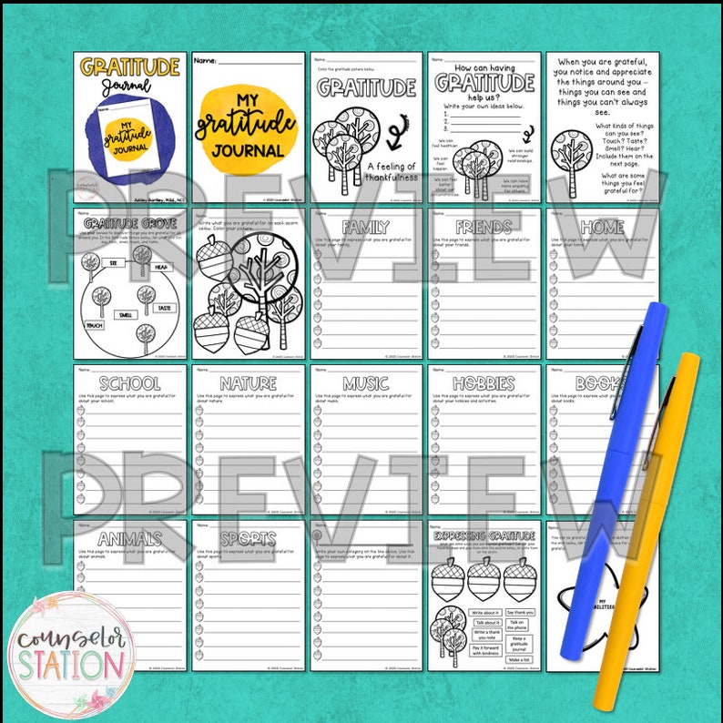 Printable Gratitude Journal for Kids - Etsy