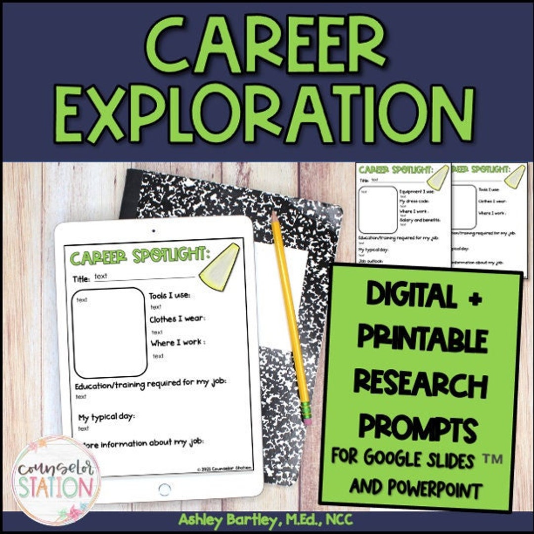 Career Exploration Research Prompts - Printable and Digital Google ...