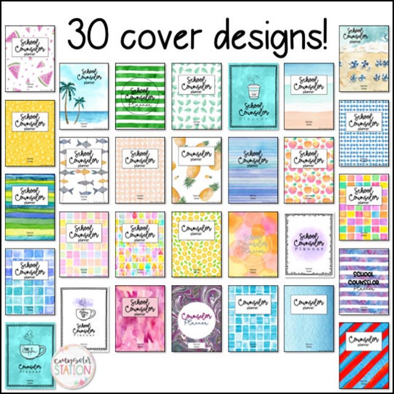 School Counselor Planner and Binder - Printable, Editable, and Undated ...