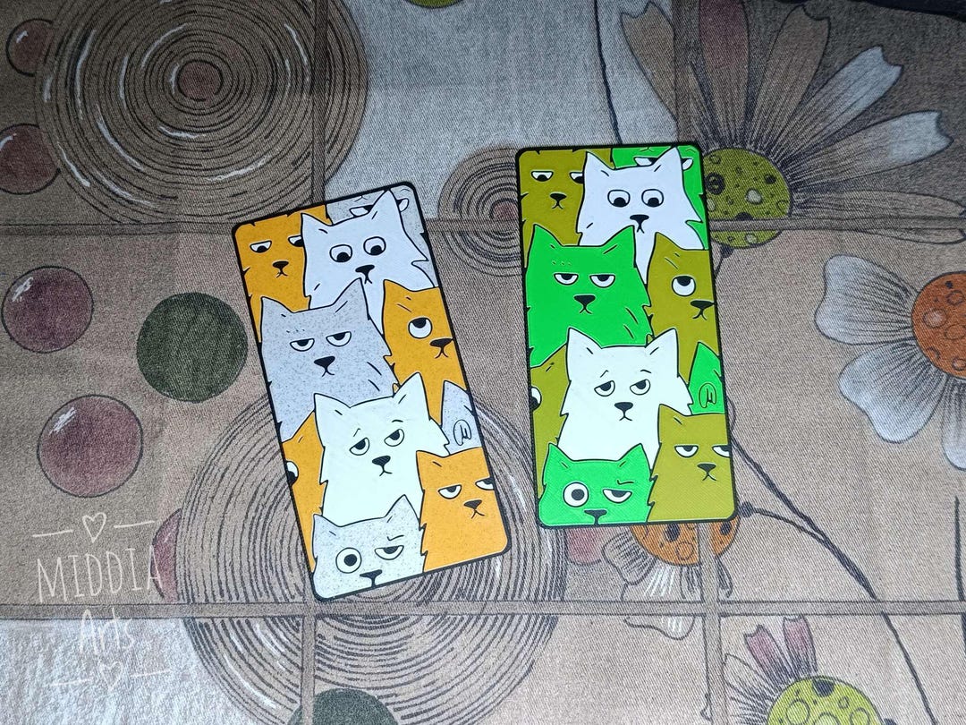 3d Printed Bookmark Disappointed Gang of Cats - Etsy