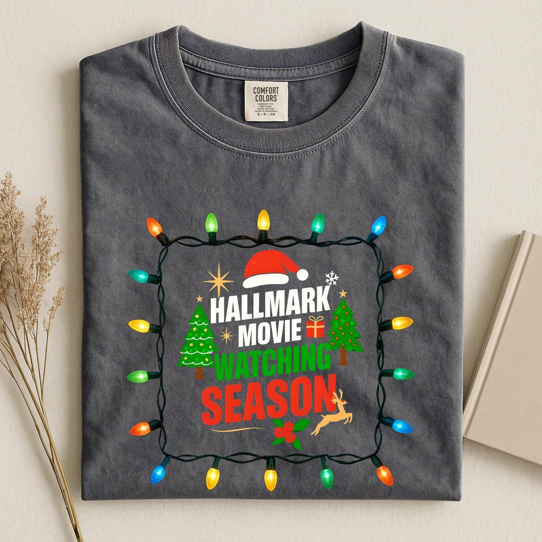 Hallmark Christmas Watching Shirt, Cozy Holiday Apparel, Christmas ...