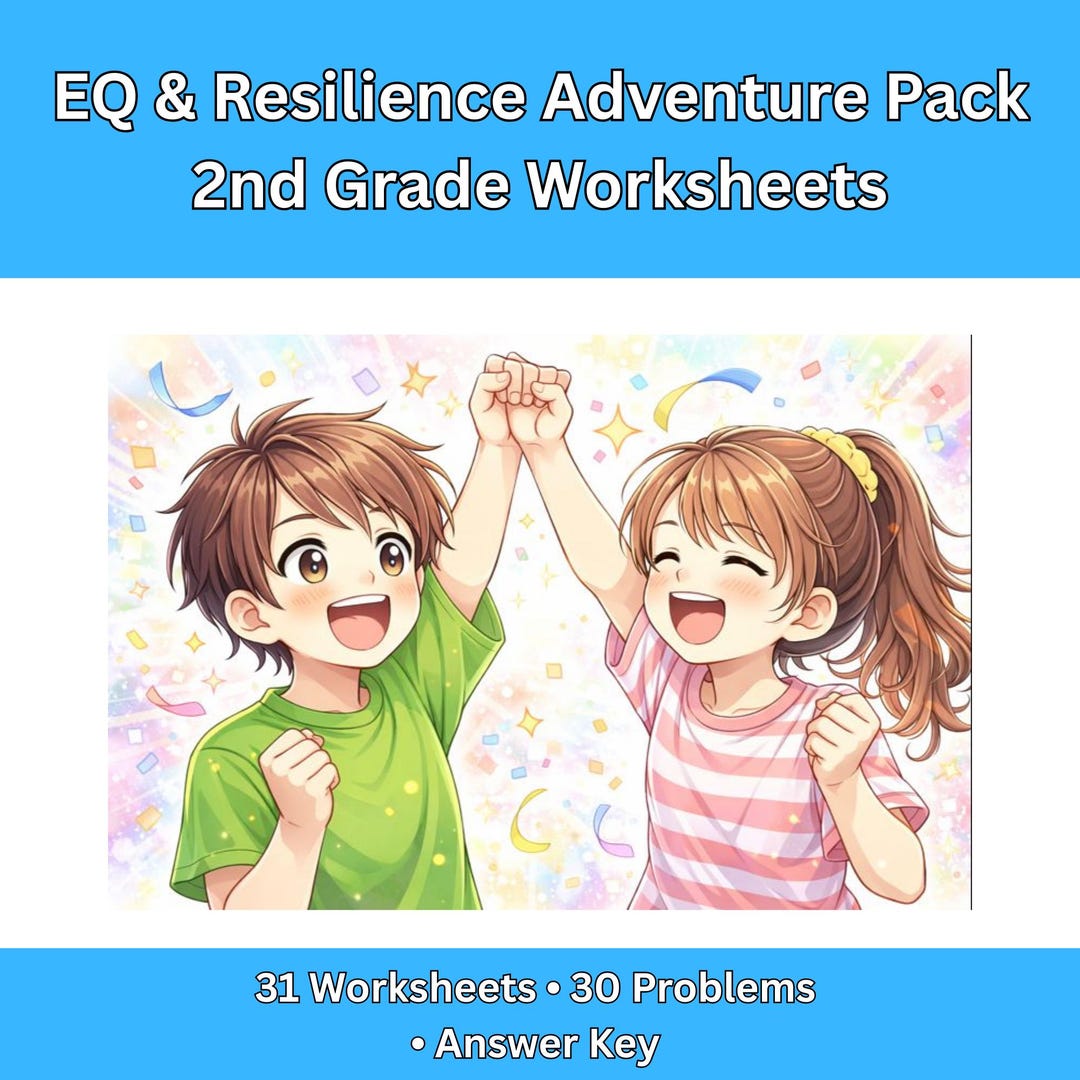 EQ & Resilience Worksheets | SEL for 2nd Grade - Etsy