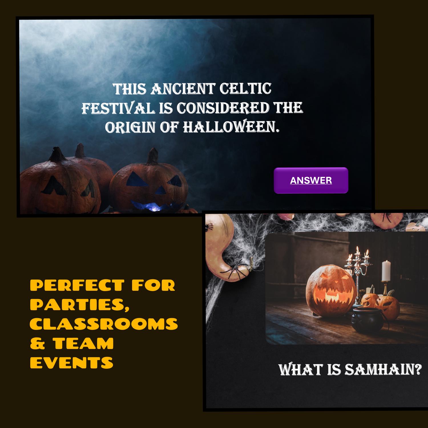 Halloween Jeopardy Trivia Game: Spooky Party Quiz (digital Download) - Etsy