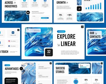 Modern Blue Powerpoint Presentation Template | Business Presentation ...