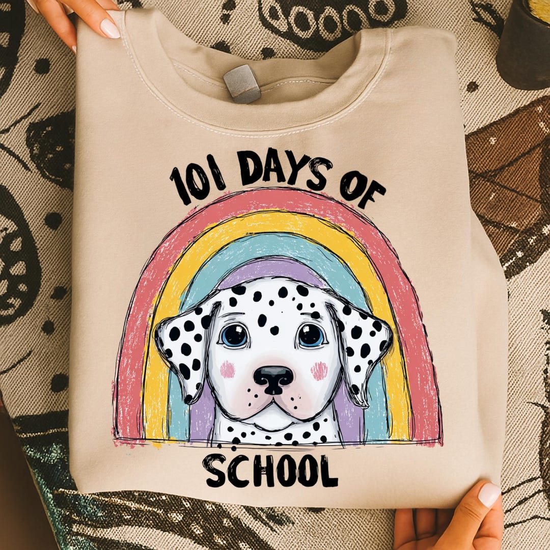 Dalmatian 101 Days School PNG, Toddler Boy Bruh Design, Cute 101 Days ...