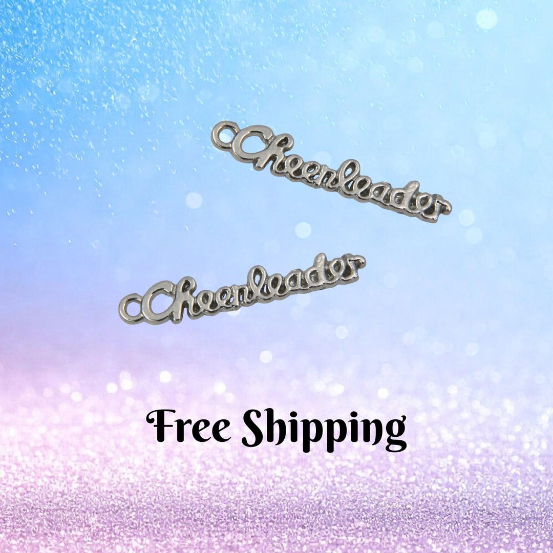 1, 5 or 10 Cheerleader Charms – Sports Jewelry Supplies for Bracelets ...