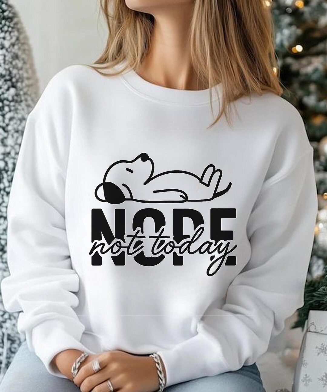 Sleepy Snoopy Nope Not Today PNG Design, Sublimation, Cricut (digital ...