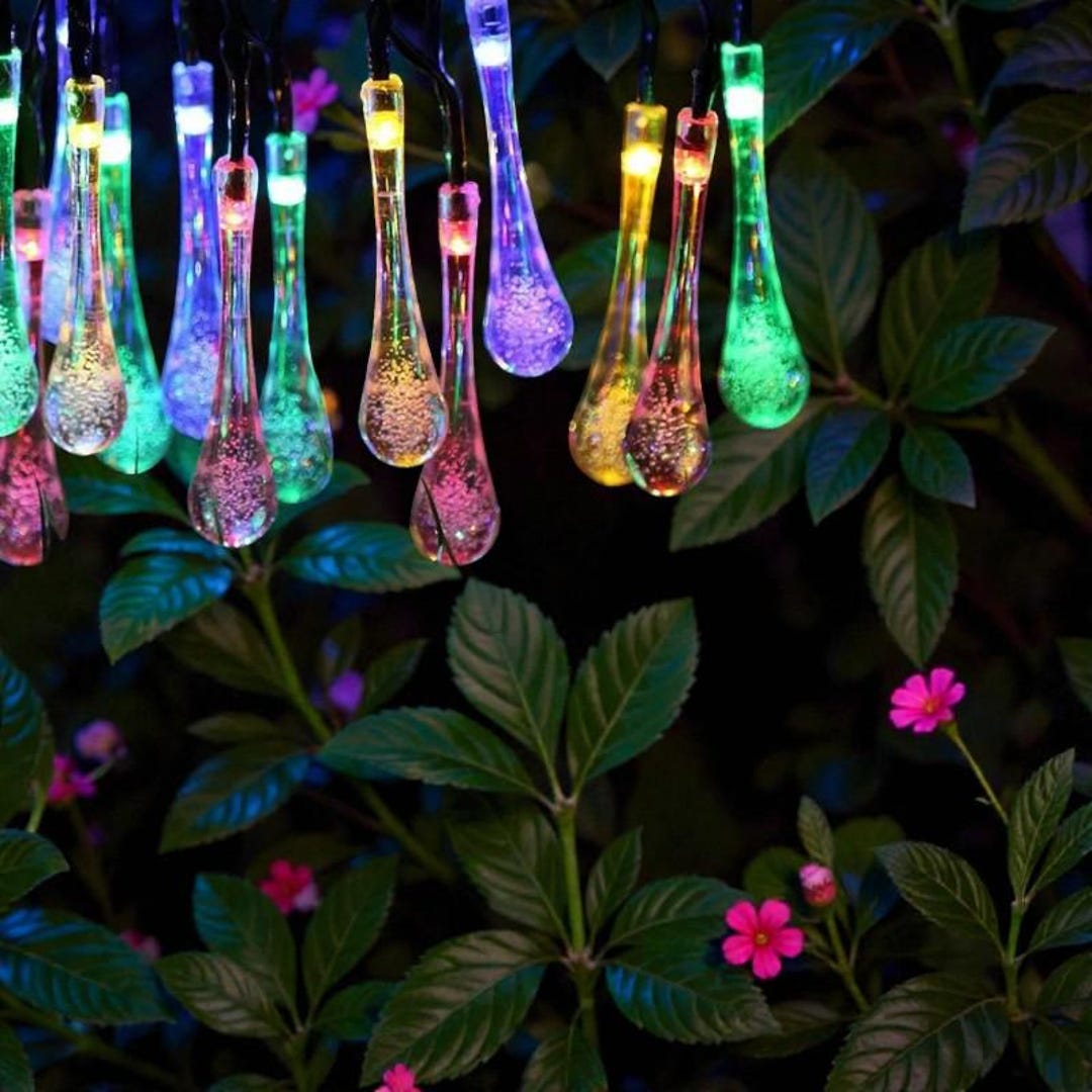 Solar Garden String Lights Outdoor Waterproof LED Fairy Lights for ...