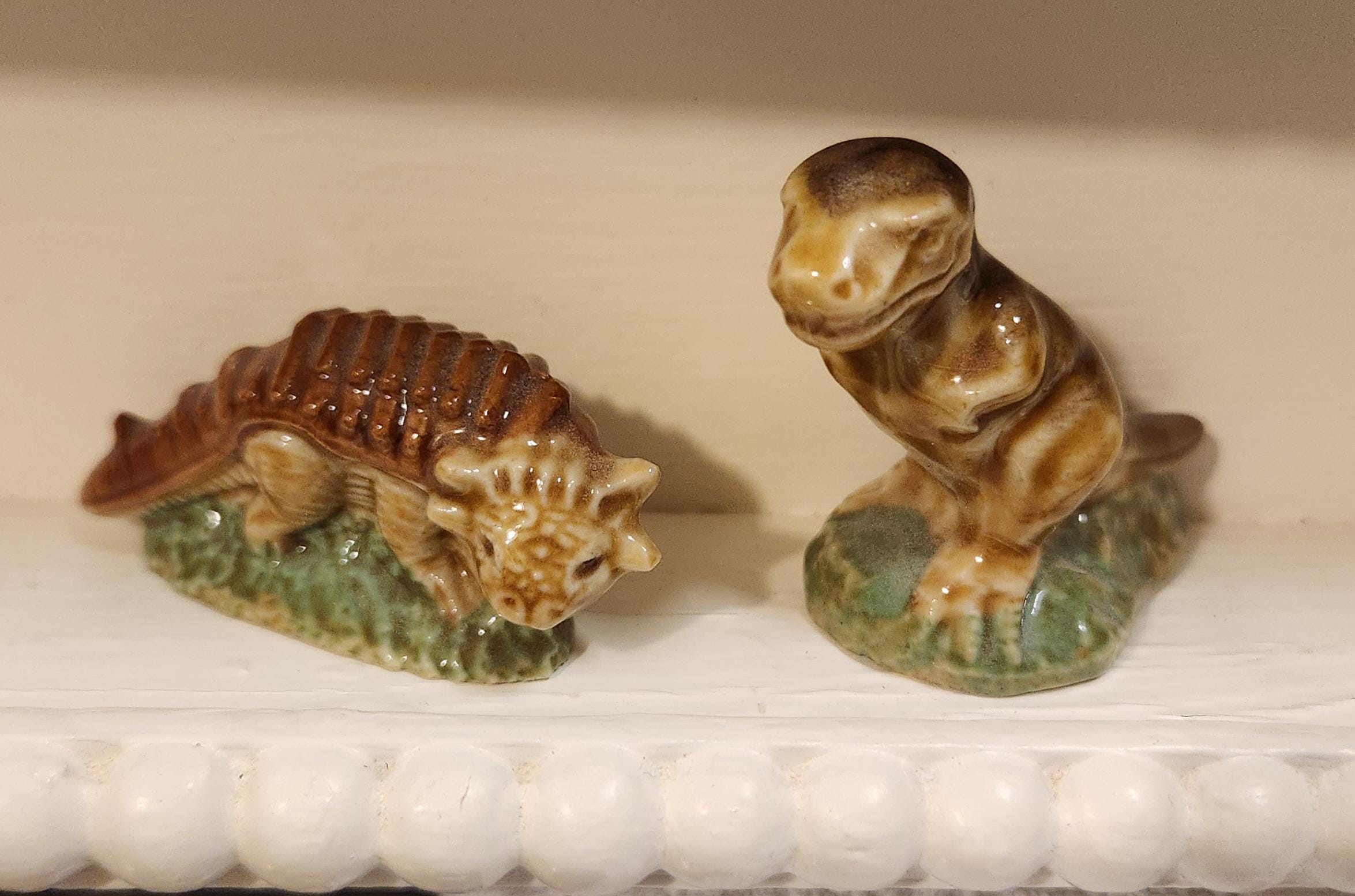 Vintage Wade Dinosaur Series Red Rose Tea Animal Figurines ~ Small ...