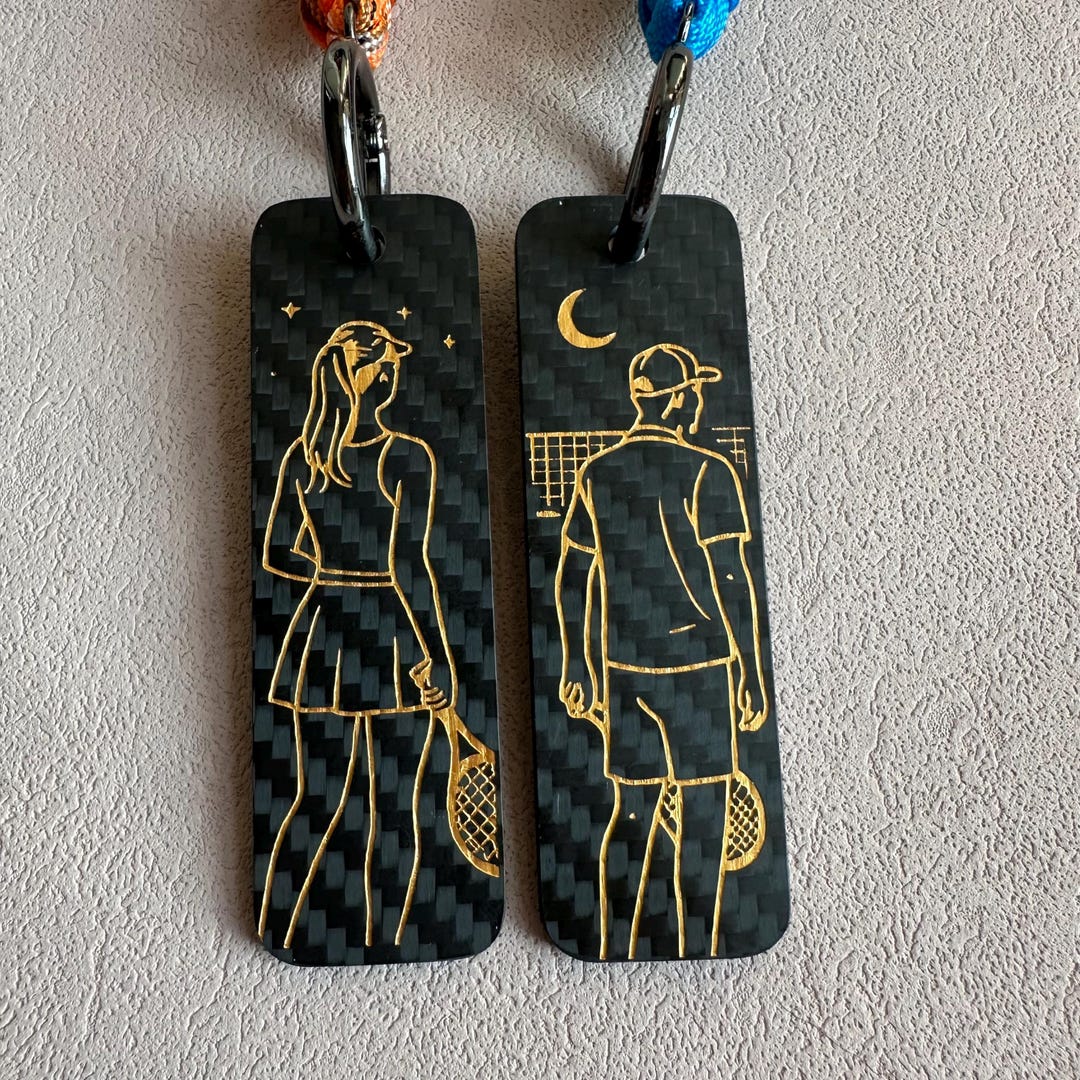 Personized Keychain for Couples, Camping|tennis|bicycle & Outdoor ...