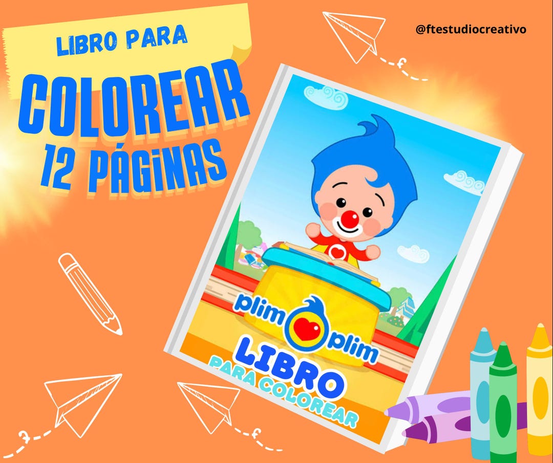 Coloring Book Clown Plim Plim - Etsy