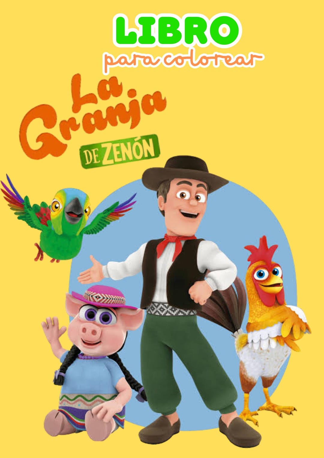 Zenon Farm Coloring Book - Etsy