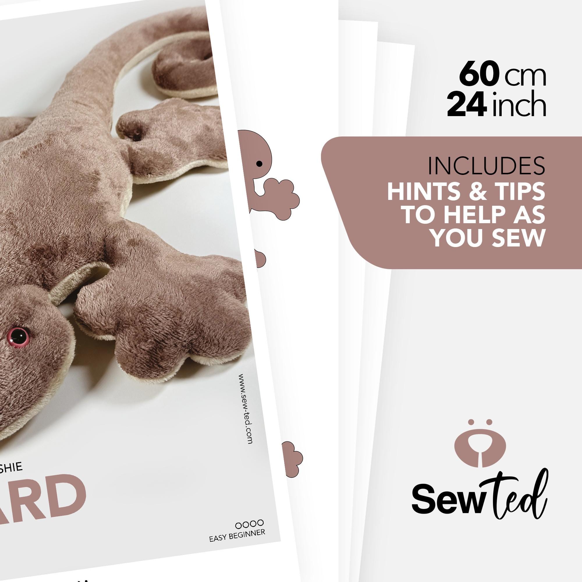 Lizard Sewing Pattern PDF INSTANT DOWNLOAD - Make Your Own Soft Toy ...